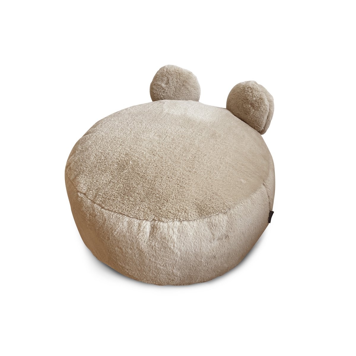 Teddy Poef Fur Beige - www.lieffeling.nl