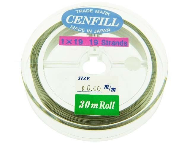 Cenfill stainless steel coated threading wire 0.40mm (19 strands ...