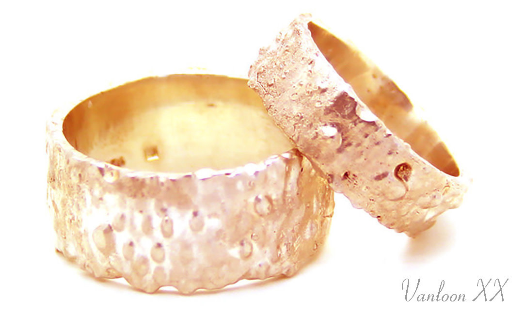 Trouwringen 14 krt rosé goud - Ilona's Silver & Gemstones