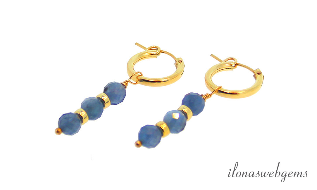 Inspiration: Sapphire hoop earrings with Goldfilled spacers - Ilona`s ...