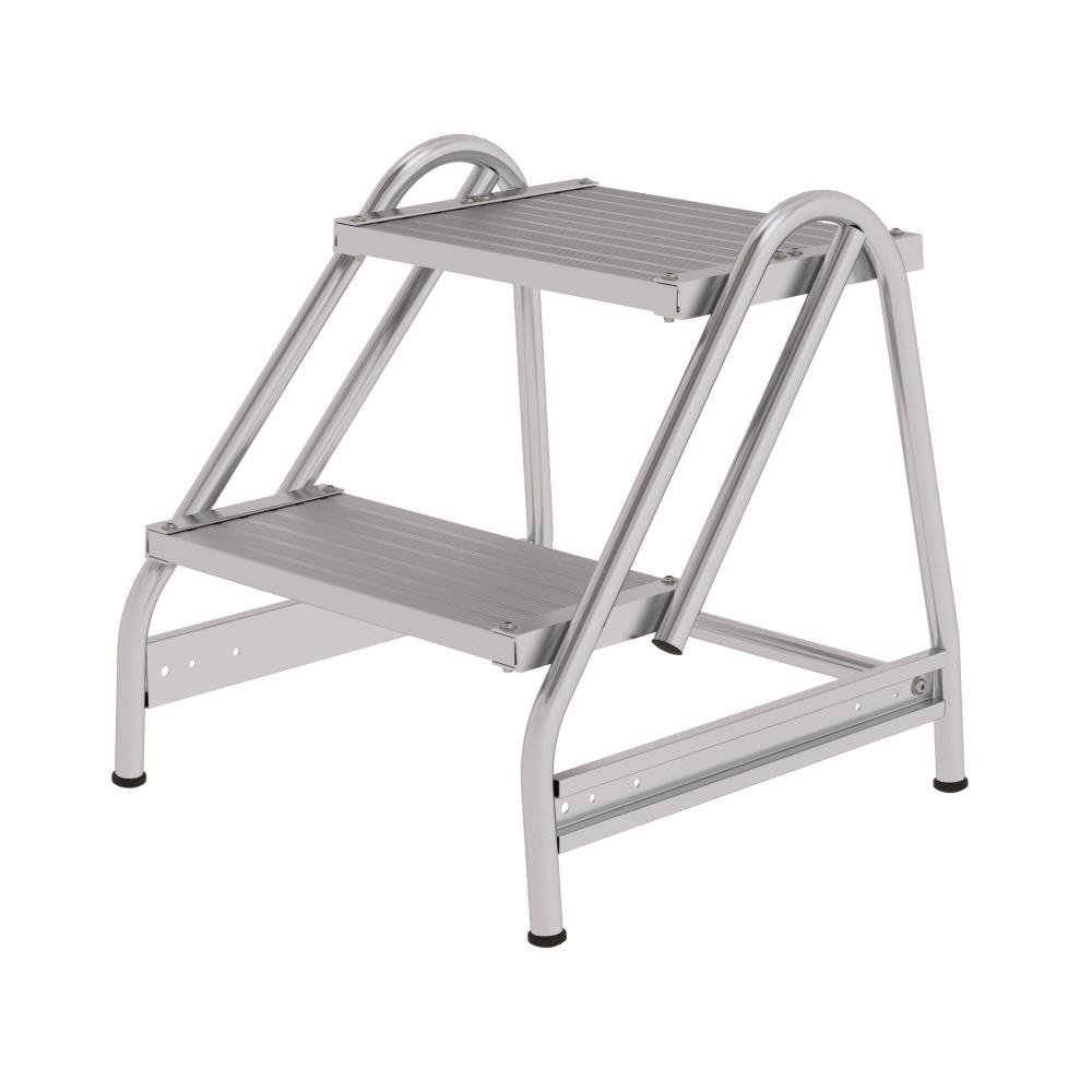 Plateautrap kopen? Plateautrap, 2 aluminium treden | Ladder.nl
