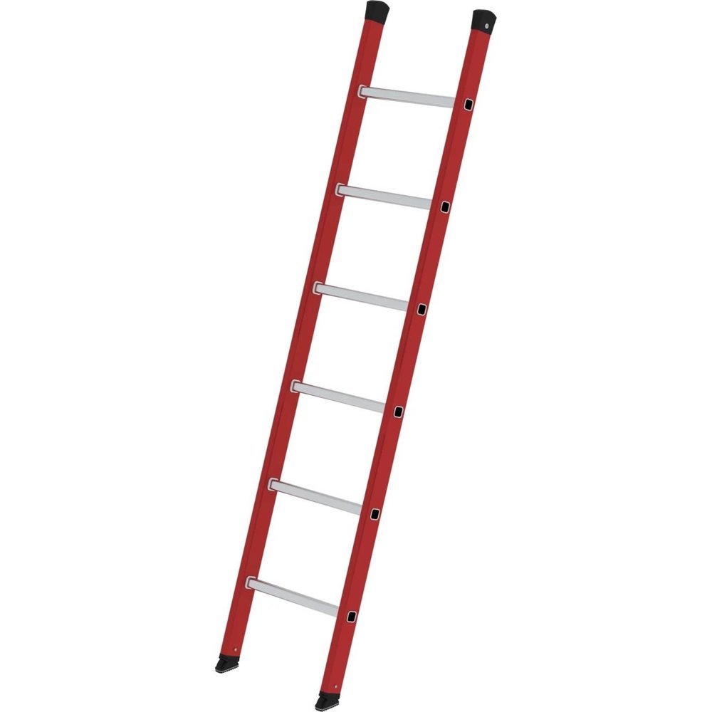 Kunststof enkele ladder, 6 sporten | Kunststof ladders | Ladder.nl