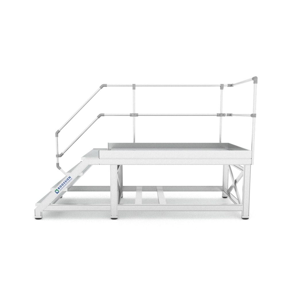 Bordestrap met extra lang bordes | Maatwerk trappen | Ladder.nl