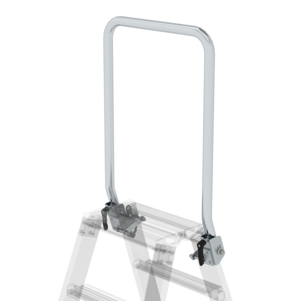 Klapbare steunbeugel voor dubbele trap - Ladder.nl