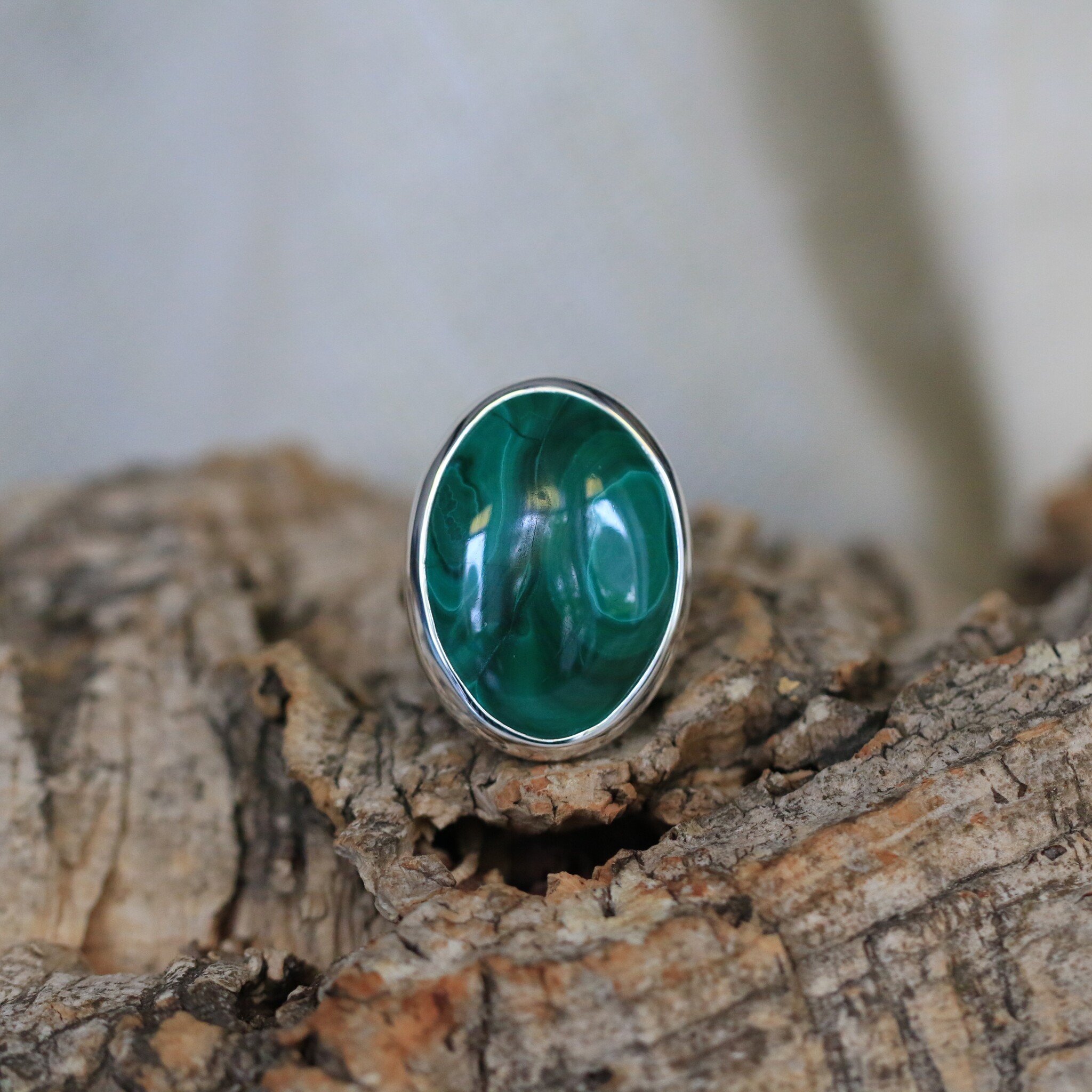 Malachiet Ring "Sualocin" - LiAtelier