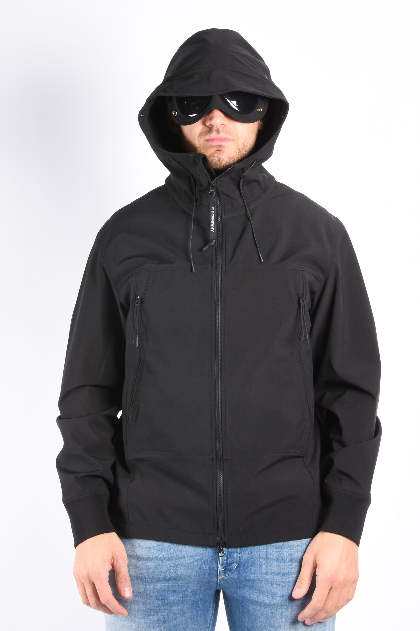 CP Company - Soft Shell-R Goggle Jacket - Black - Strictly for Men