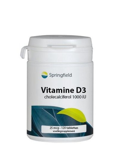 Springfield Vitamin D3 1000IU (120 Tab) mit Rabatt kaufen - VitAdvice BV