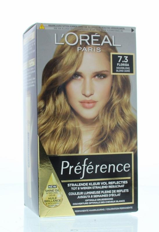 Loreal Préférence 7.3 Florida Goldblond (1 Set) - VitAdvice BV