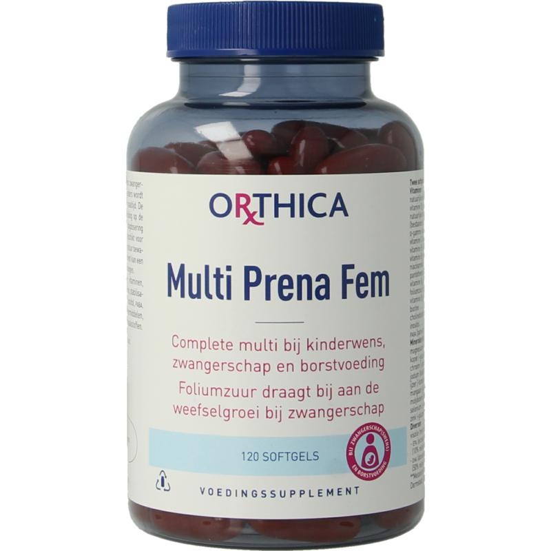 Orthica Multi prena fem (120 Soft Caps) - VitAdvice BV