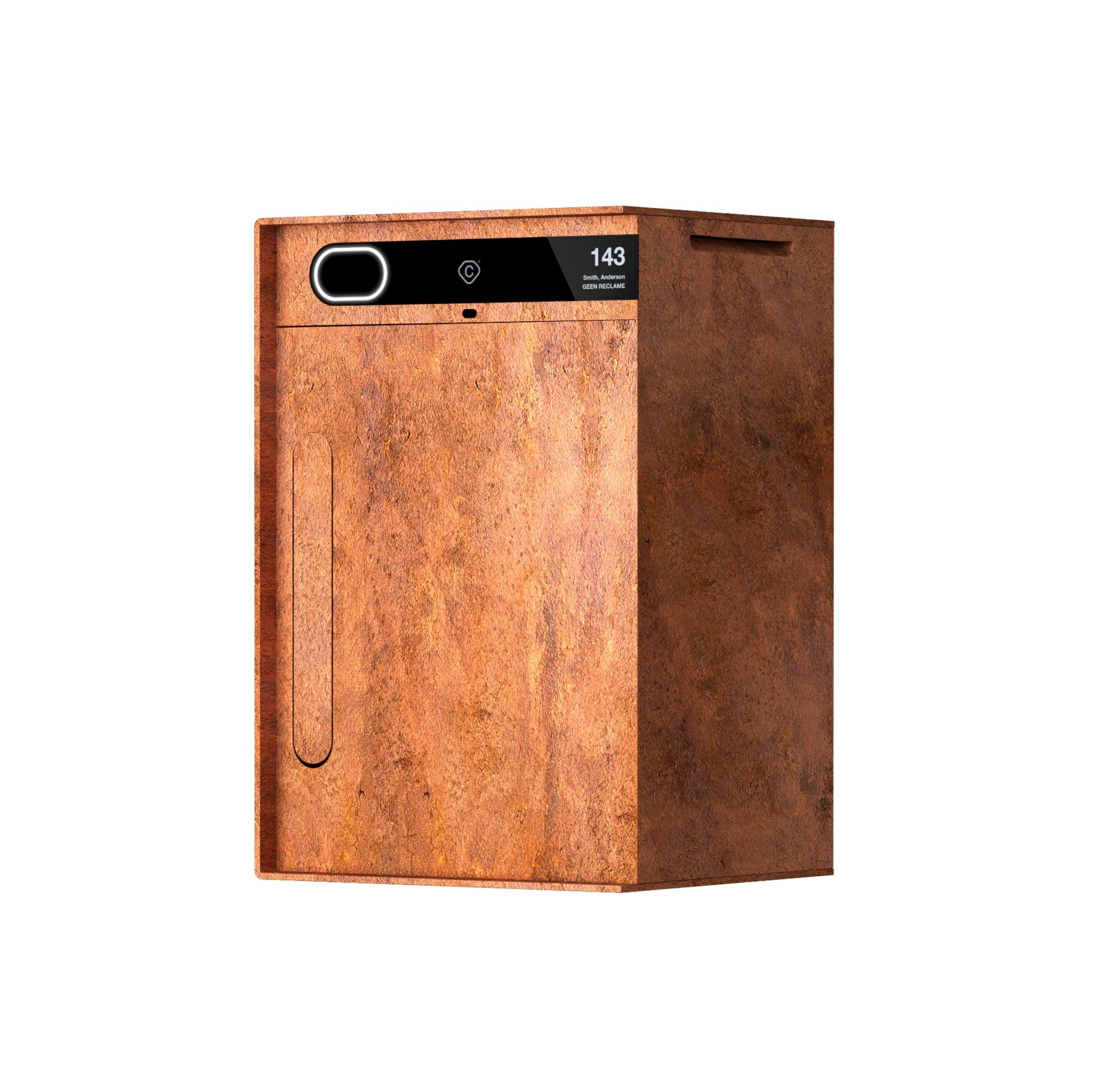 Custo 1s wall model - smart parcel box in corten steel look - Mailbox ...