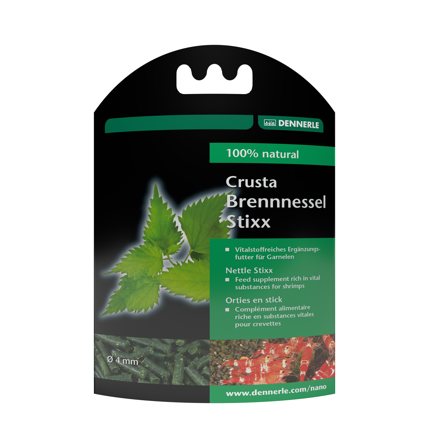 Dennerle Nano Crusta Brandnetel Stixx - Aqua Natura