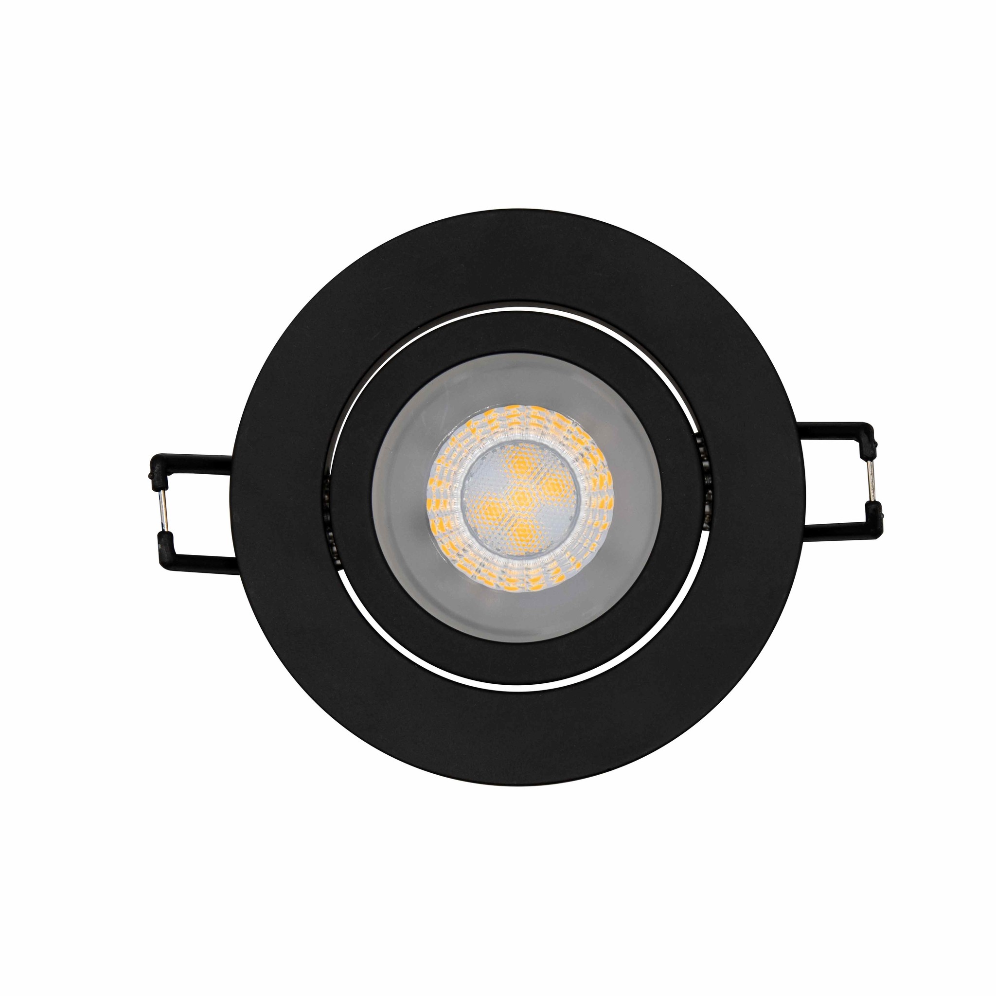 Moderne kantelbare inbouwspot zwart - Ida - PrikkabelLED.nl