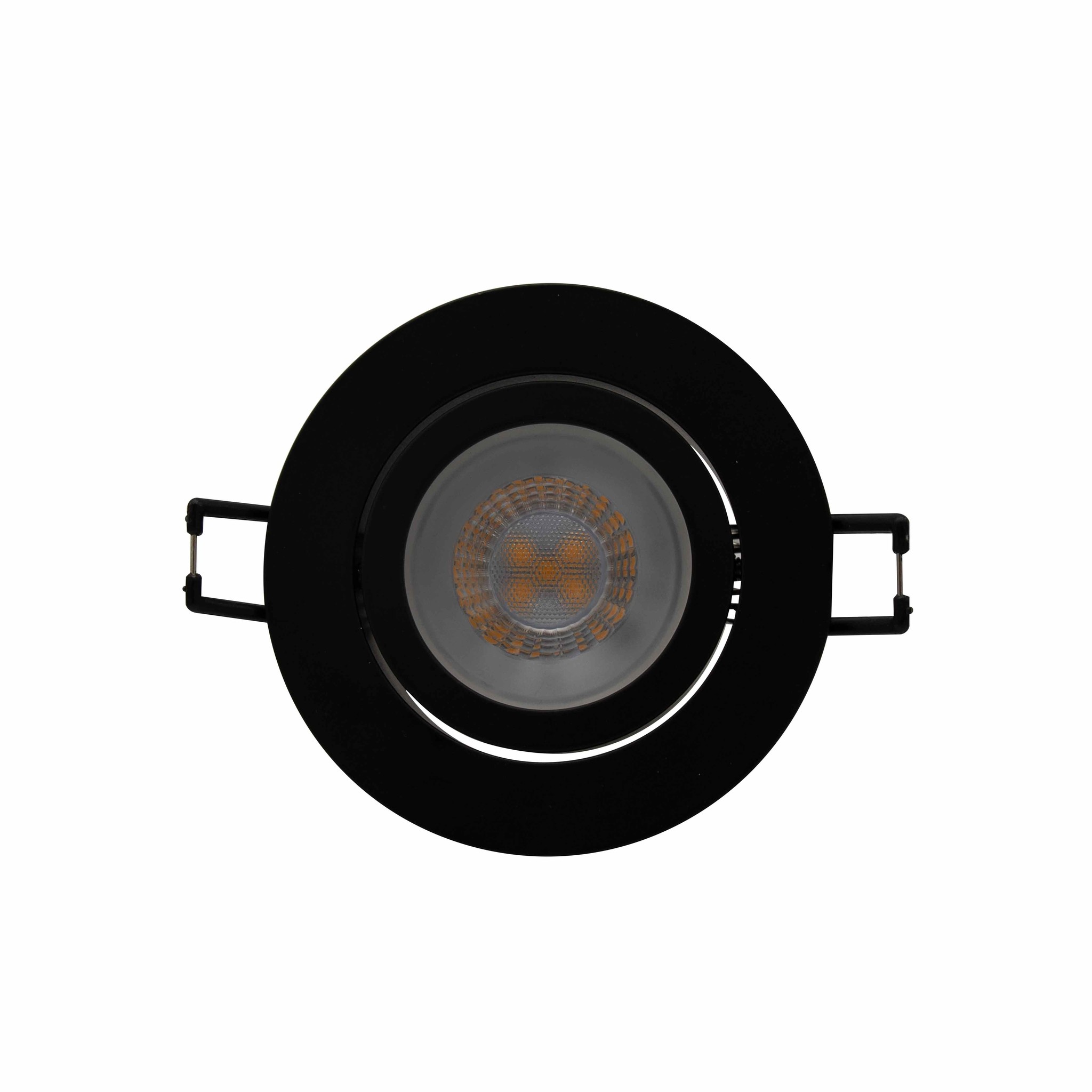 Moderne kantelbare inbouwspot zwart - Ida - PrikkabelLED.nl