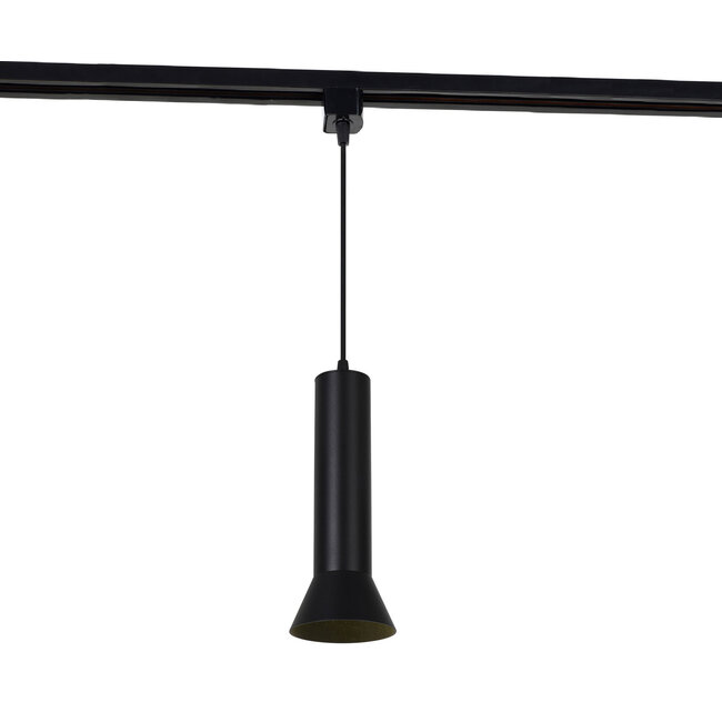 1-fase rail tube hanglamp Lenn - zwart - PrikkabelLED.nl
