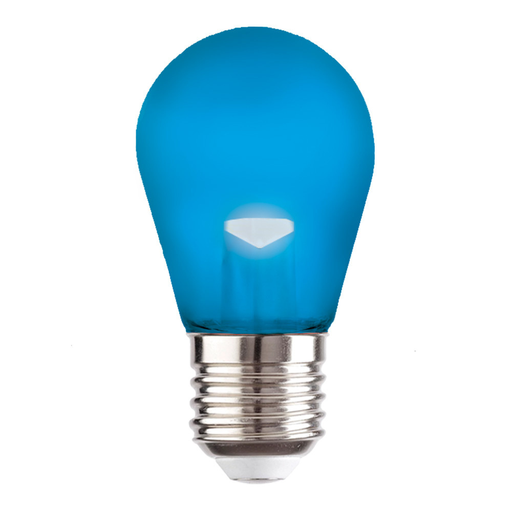 2 watt dimbare LED lamp met E27 fitting - blauw - PrikkabelLED.nl