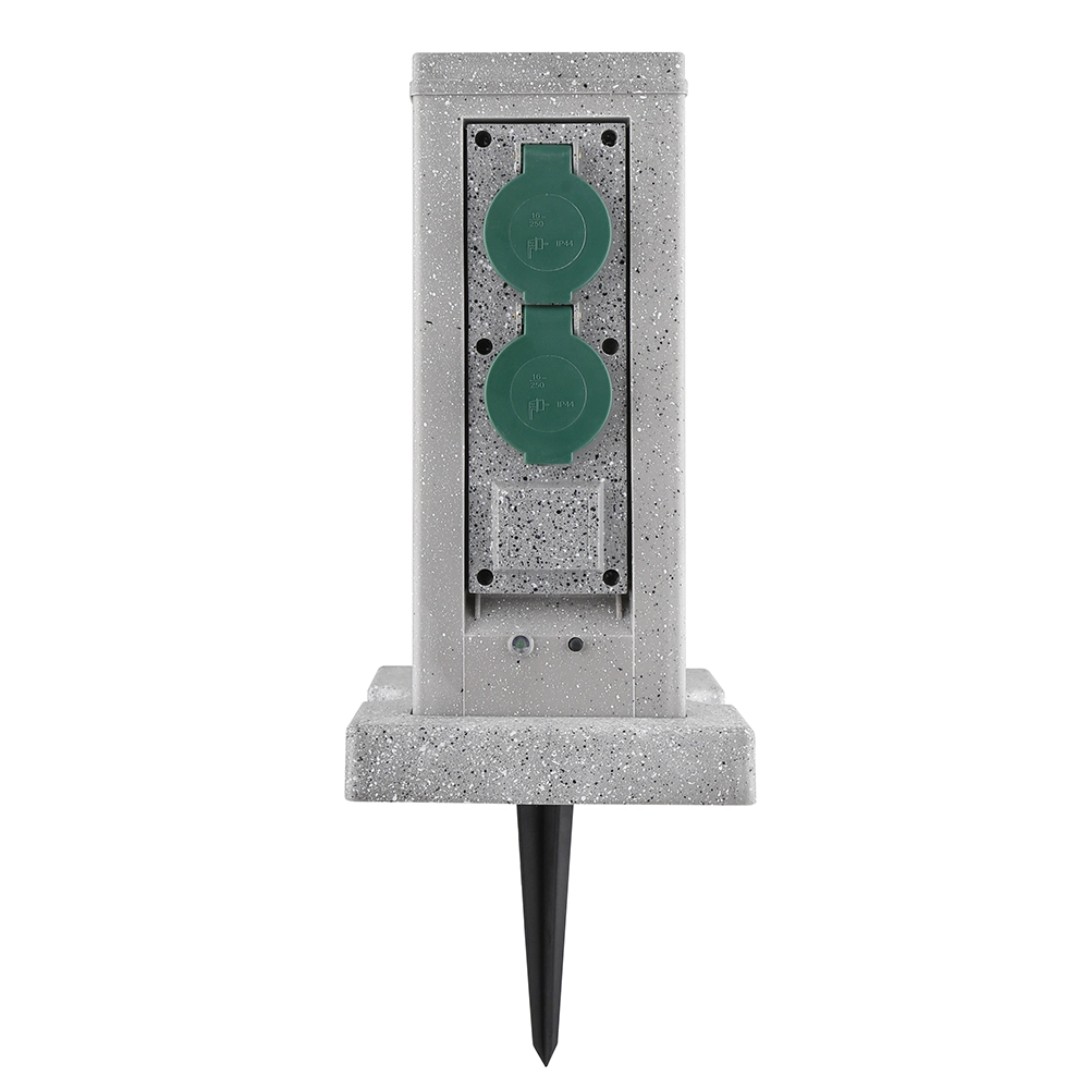 Smart Wifi 4-voudig buitenstopcontact IP44 - steenlook - PrikkabelLED.nl