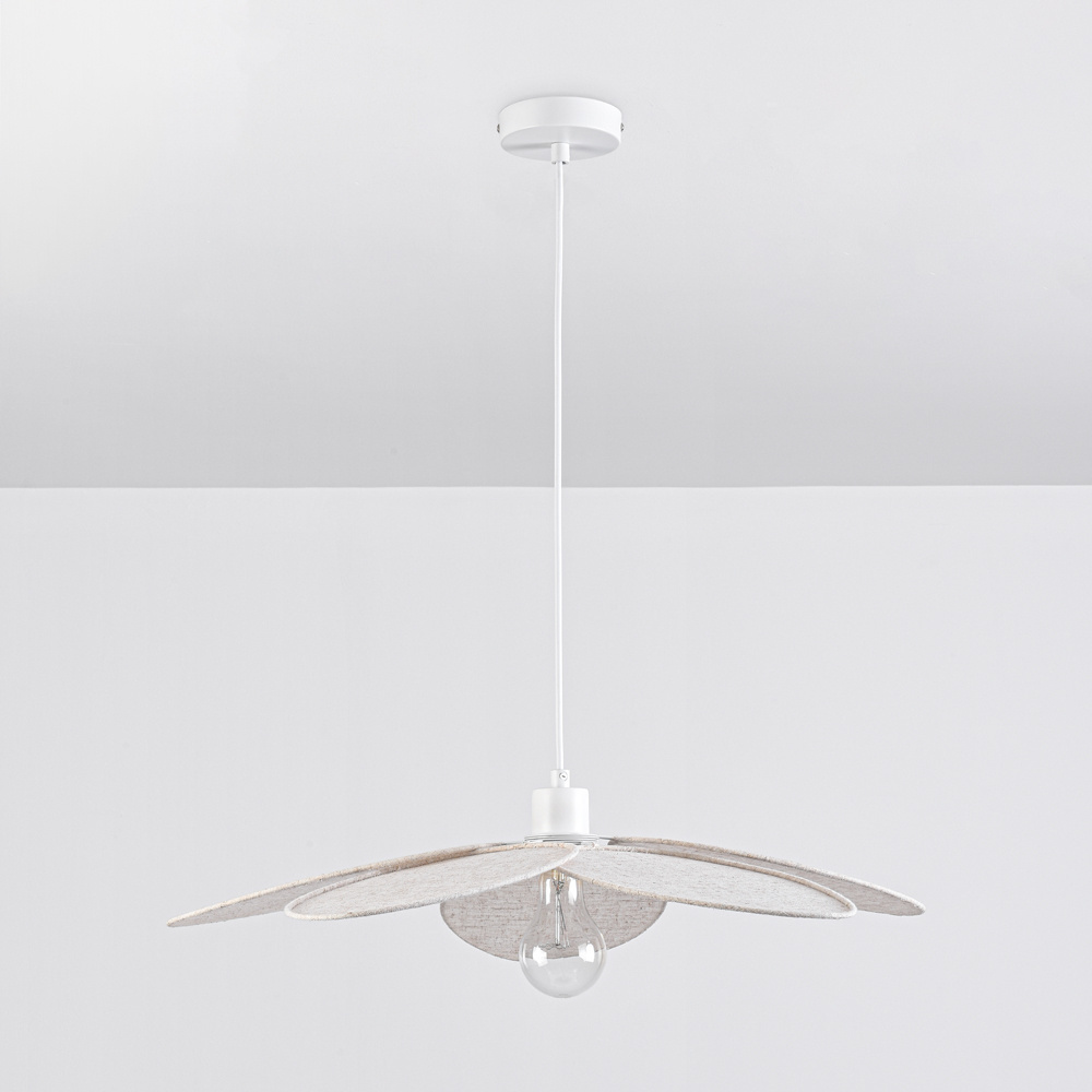 Moderne hanglamp stof Ø60 - Floral - PrikkabelLED.nl