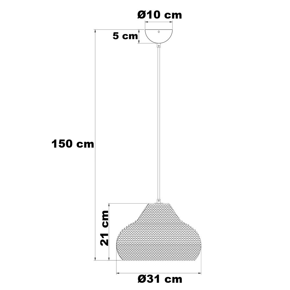 Hanglamp van karton wit - Lena - PrikkabelLED.nl