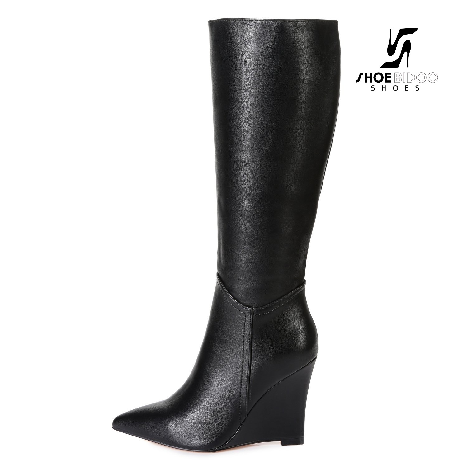 Giaro Giaro Wedge heel knee boots ELLA in taupe with 10cm heels - Giaro ...