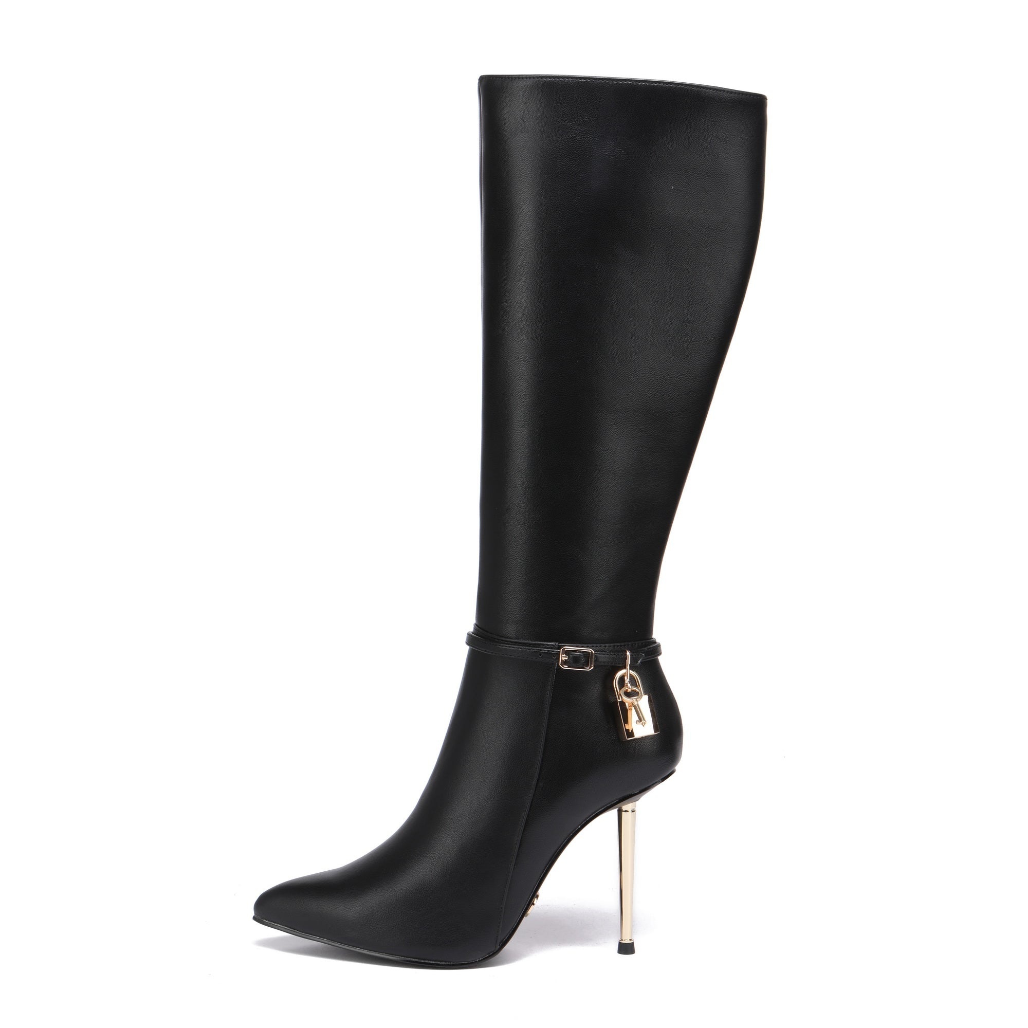 Giaro LEANDRA BLACK MATTE KNEE BOOTS - Giaro High Heels | Official ...