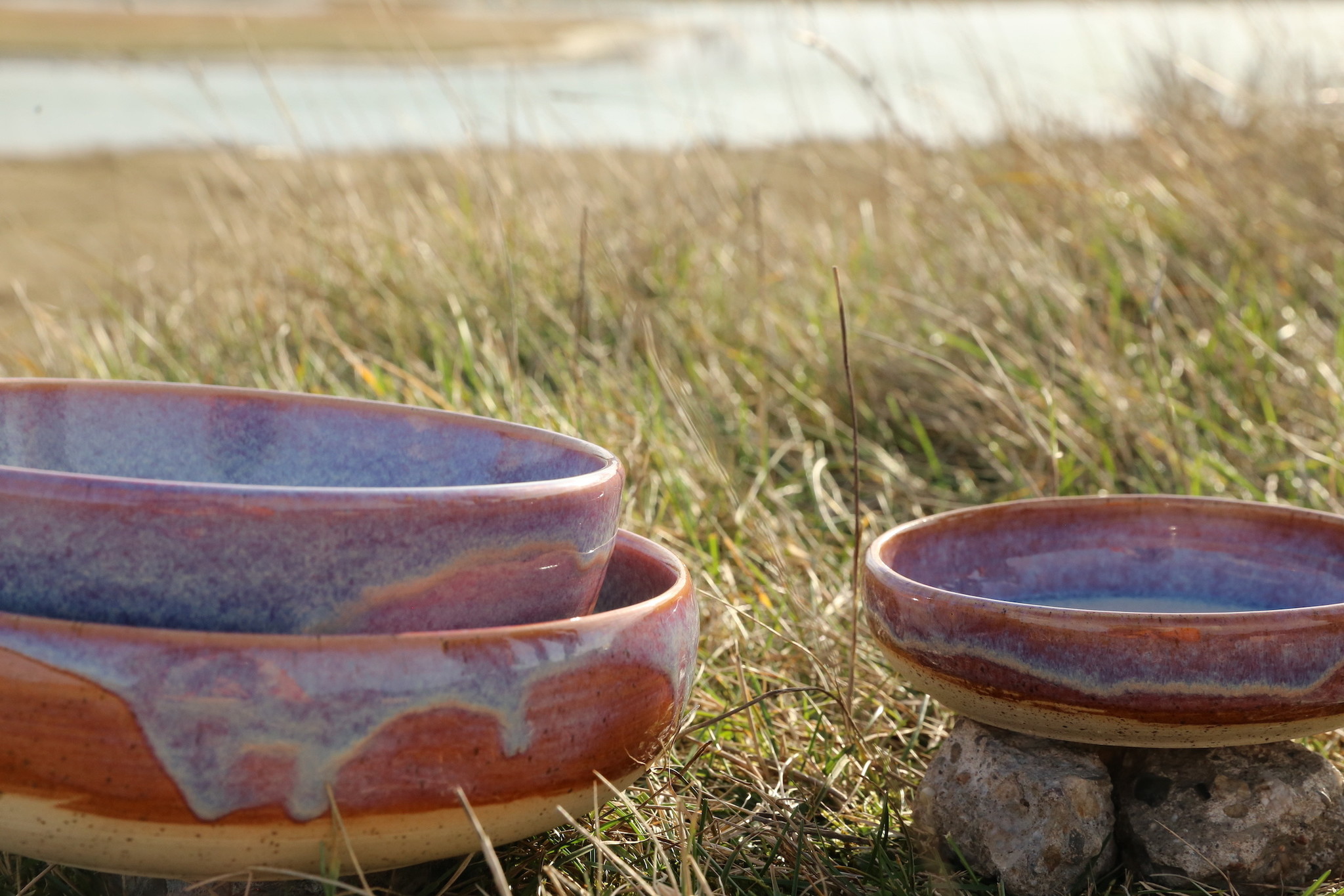 Contemporary, handmade ceramic scale from the "Sunrise" service - ARTISANN