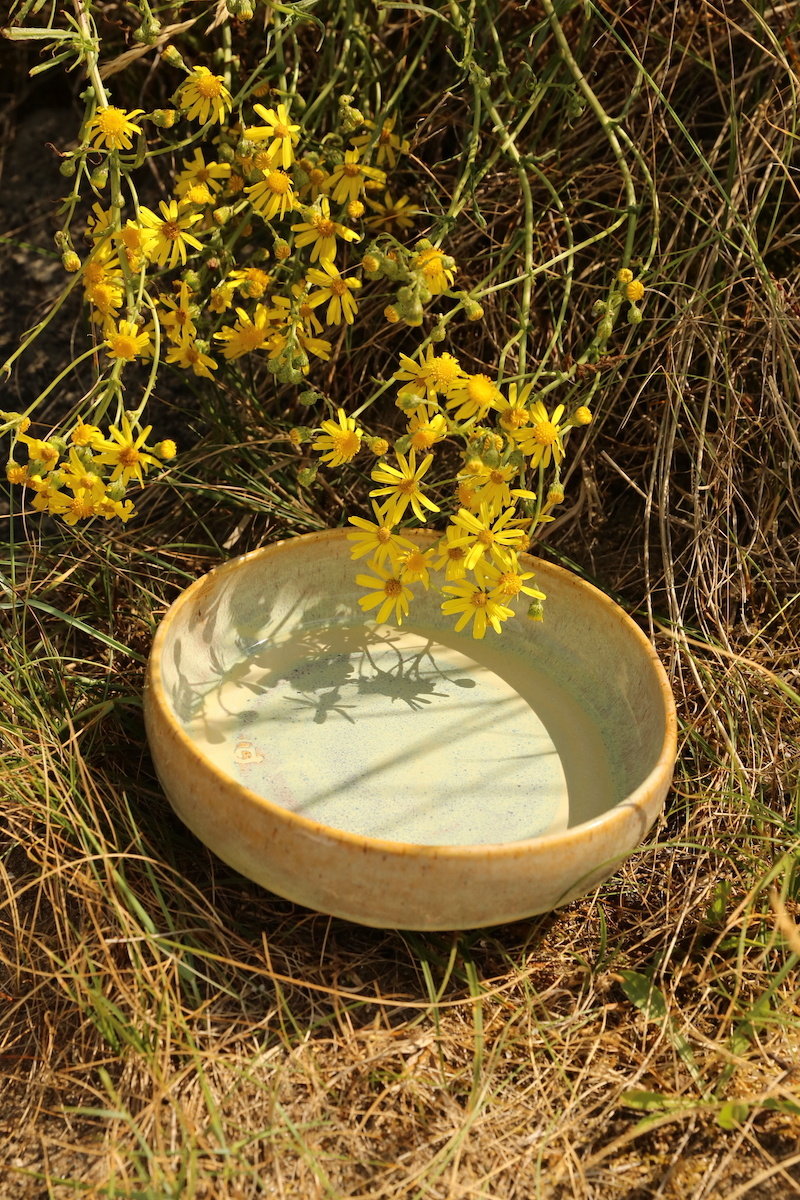 Contemporary, handmade ceramic scale from the "Musterd" service - ARTISANN