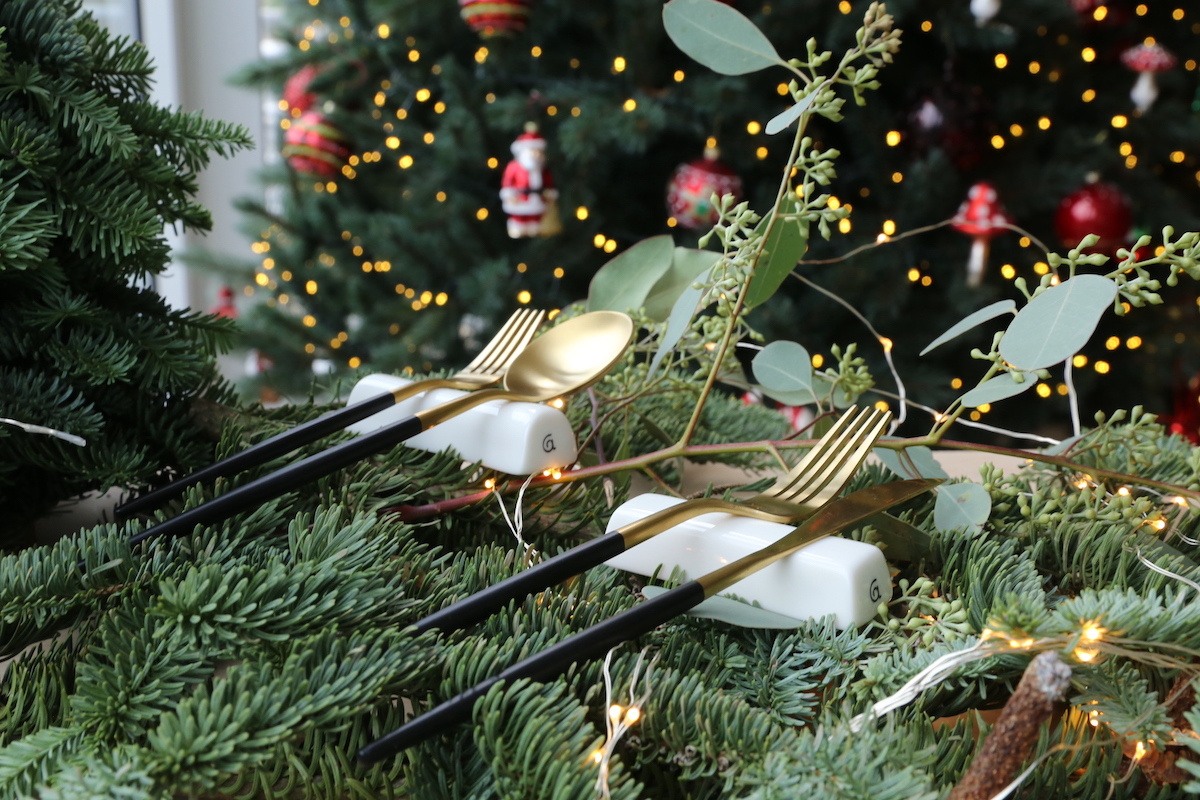 Porte-couverts en porcelaine fait main contemporain unique - ARTISANN