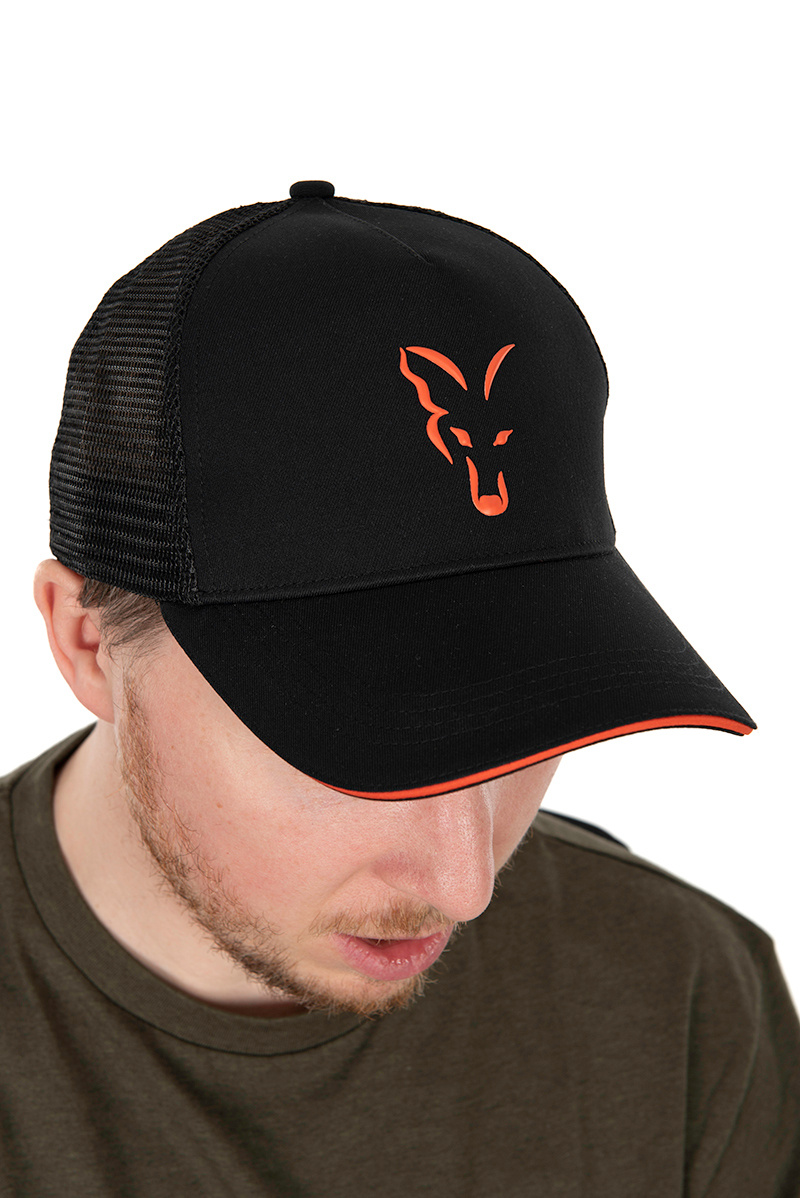 Fox Collection Black & Orange Trucker Cap - BFP Baits & BFP Carp Store