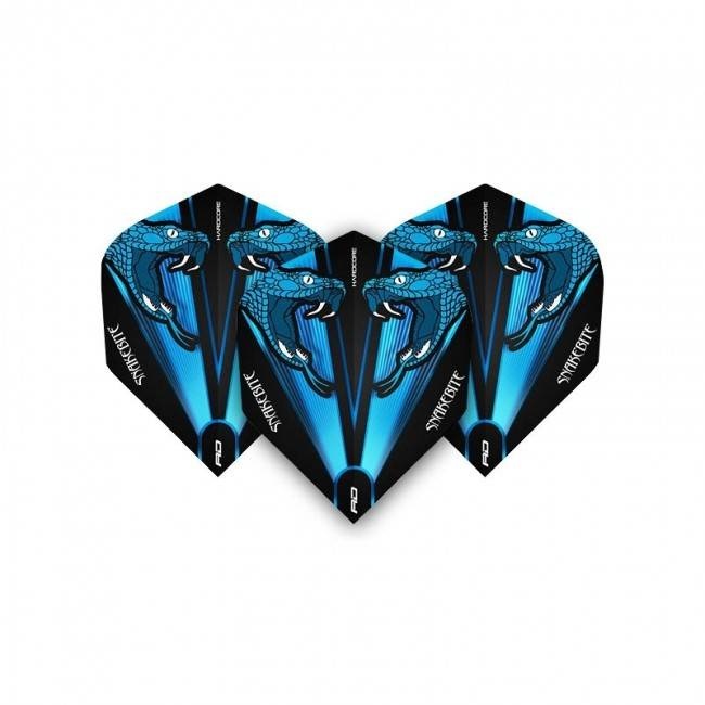 Piórka Red Dragon Peter Wright Snakebite Blue Transparent - Dartshopper.pl