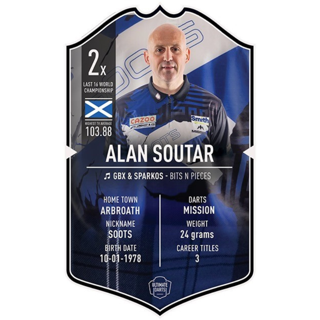 Ultimate Darts Card Alan Soutar - Dartshopper.pl