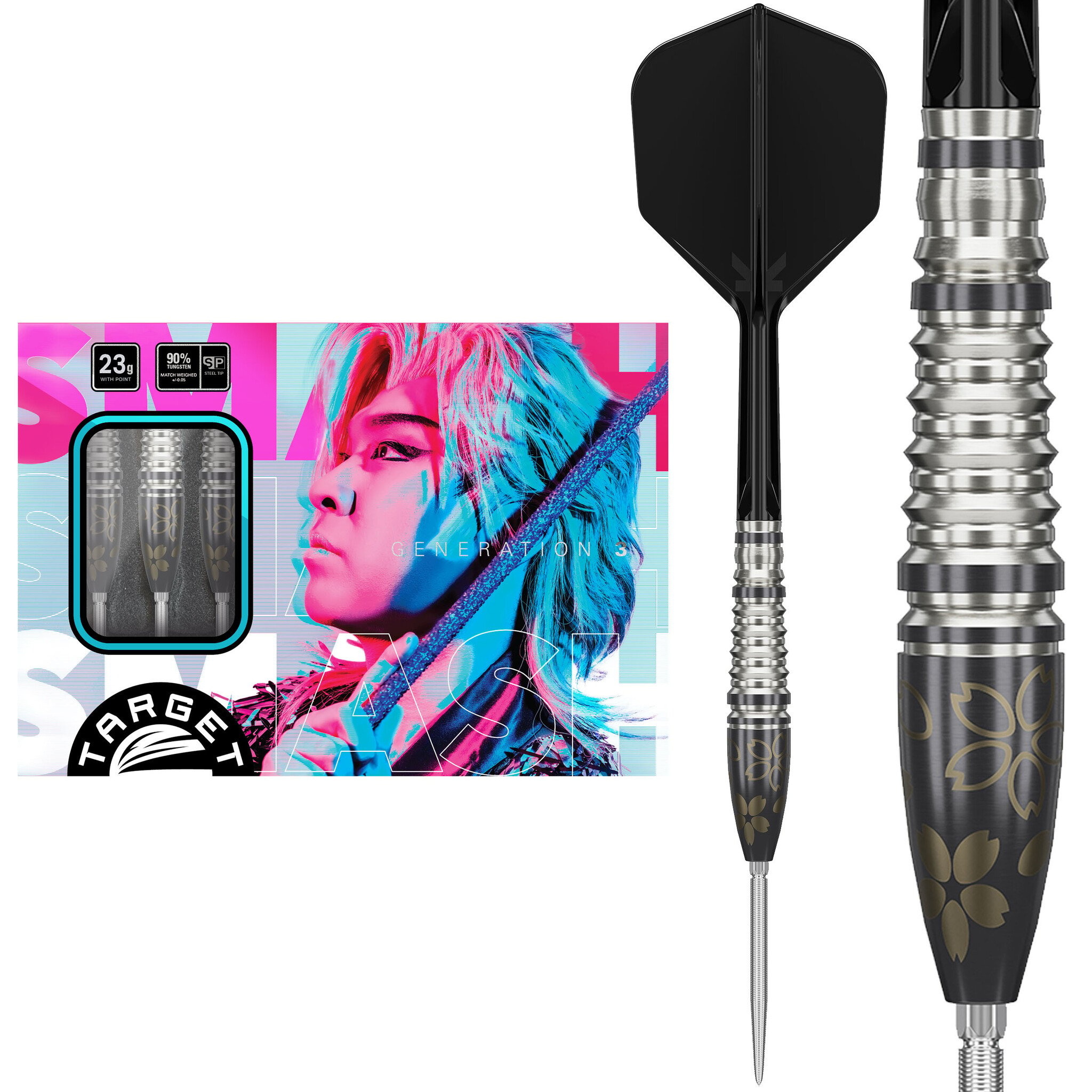 Lotki Target Japan Charm Series Smash G3 Swiss Point 90% - Dartshopper.pl