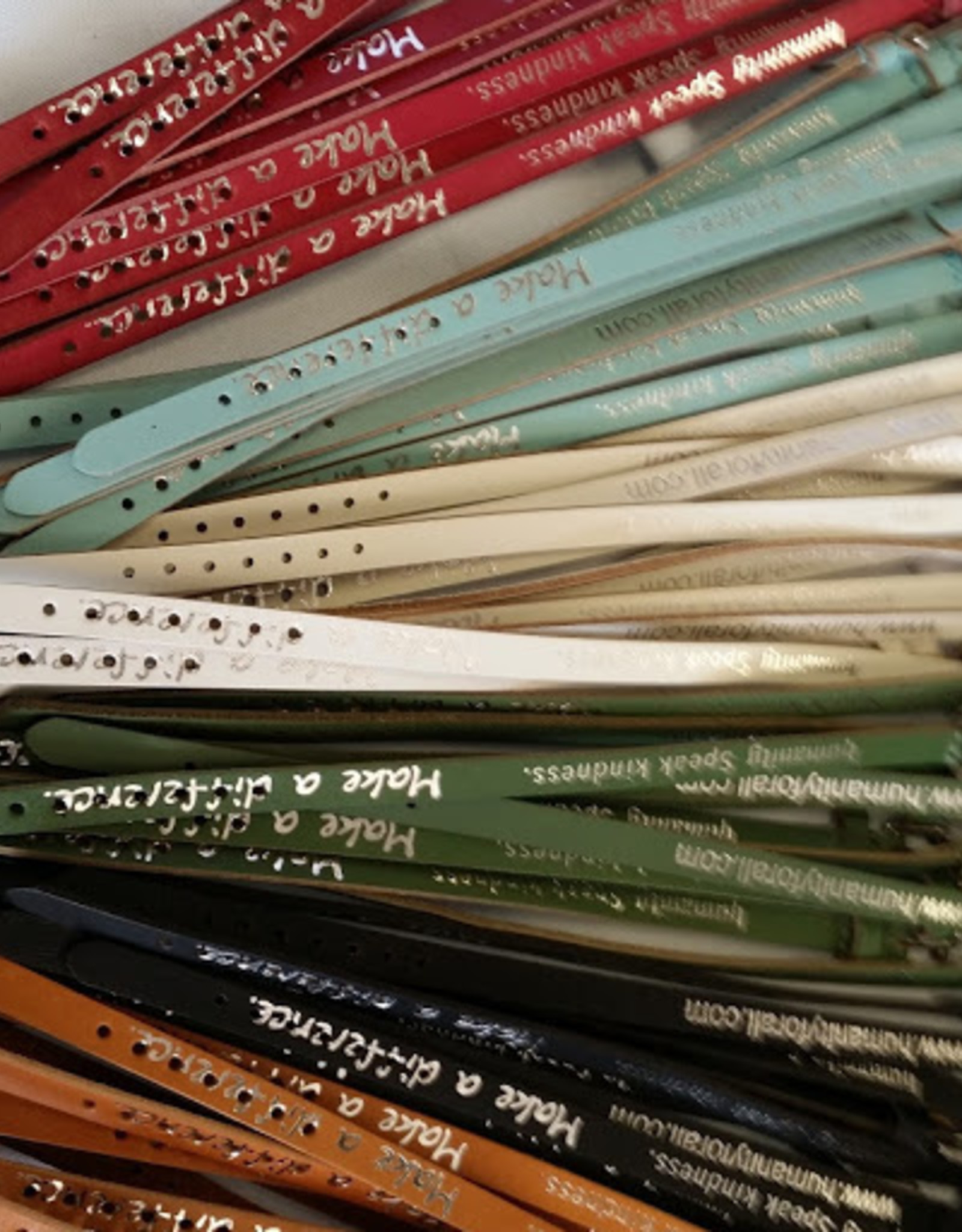 leren Respect armbandjes - Centennial TC