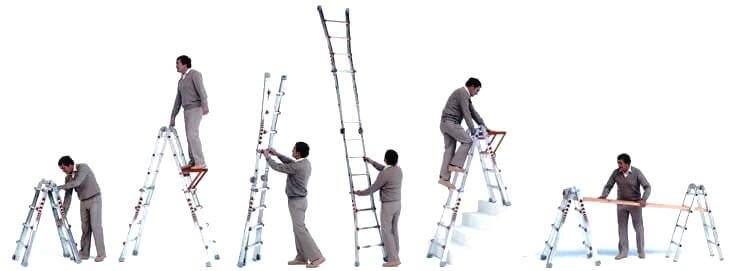 Waku telescoopladder 4x5 - SteigerCentrum.nl