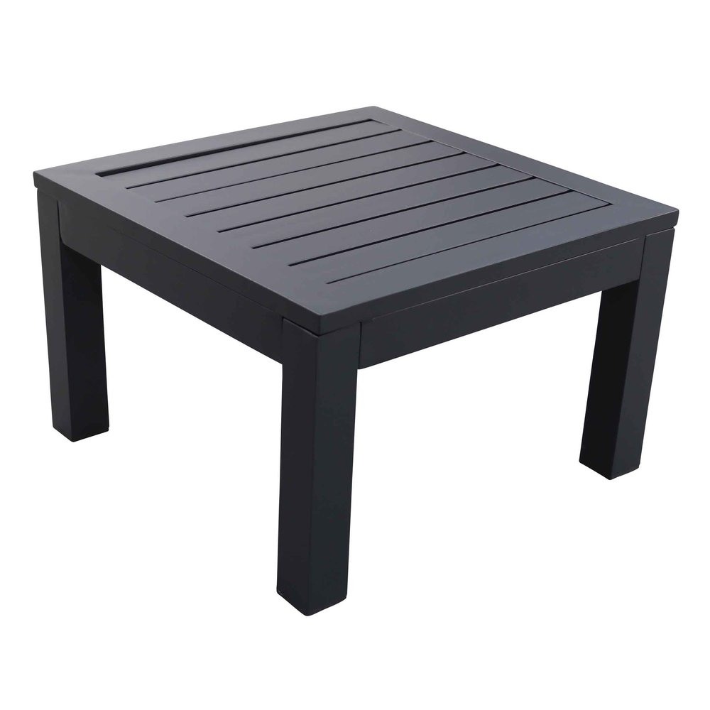 Hocker | Bezano | Matt schwarz | Aluminium