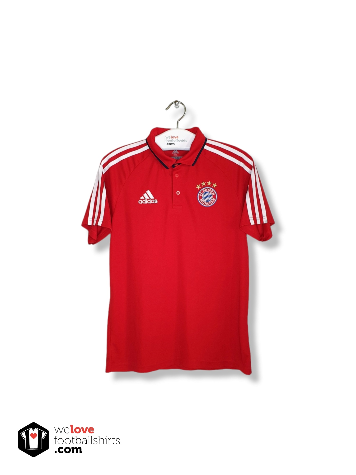 Adidas football polo Bayern Munich - WeLoveFootballShirts.com