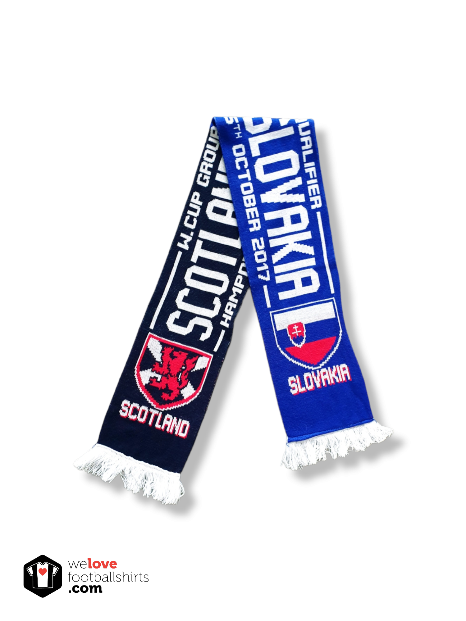 Original Scotland x Slovakia football scarf - WeLoveFootballShirts.com