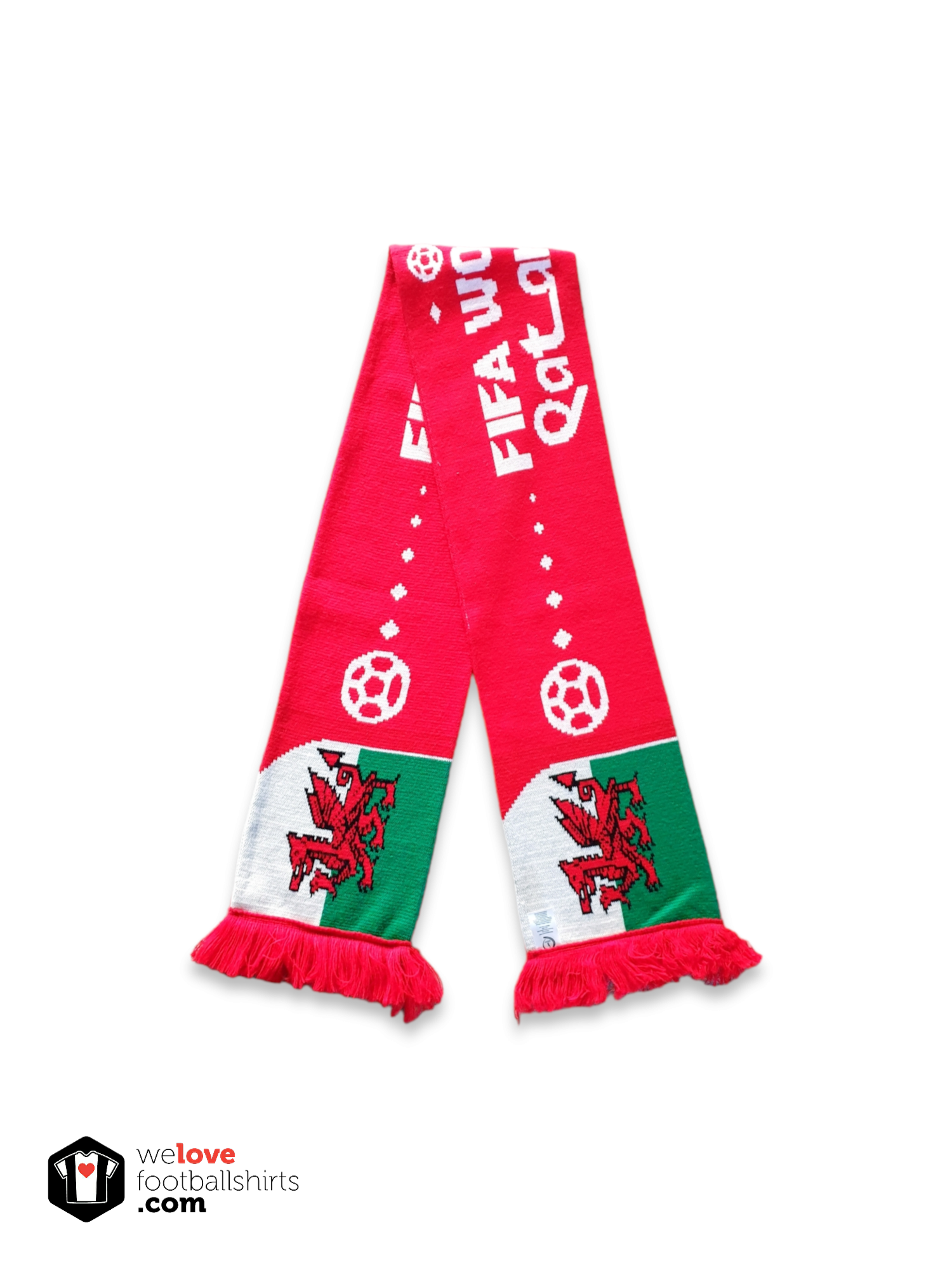 Original Football Scarf Wales World Cup 2022 - WeLoveFootballShirts.com