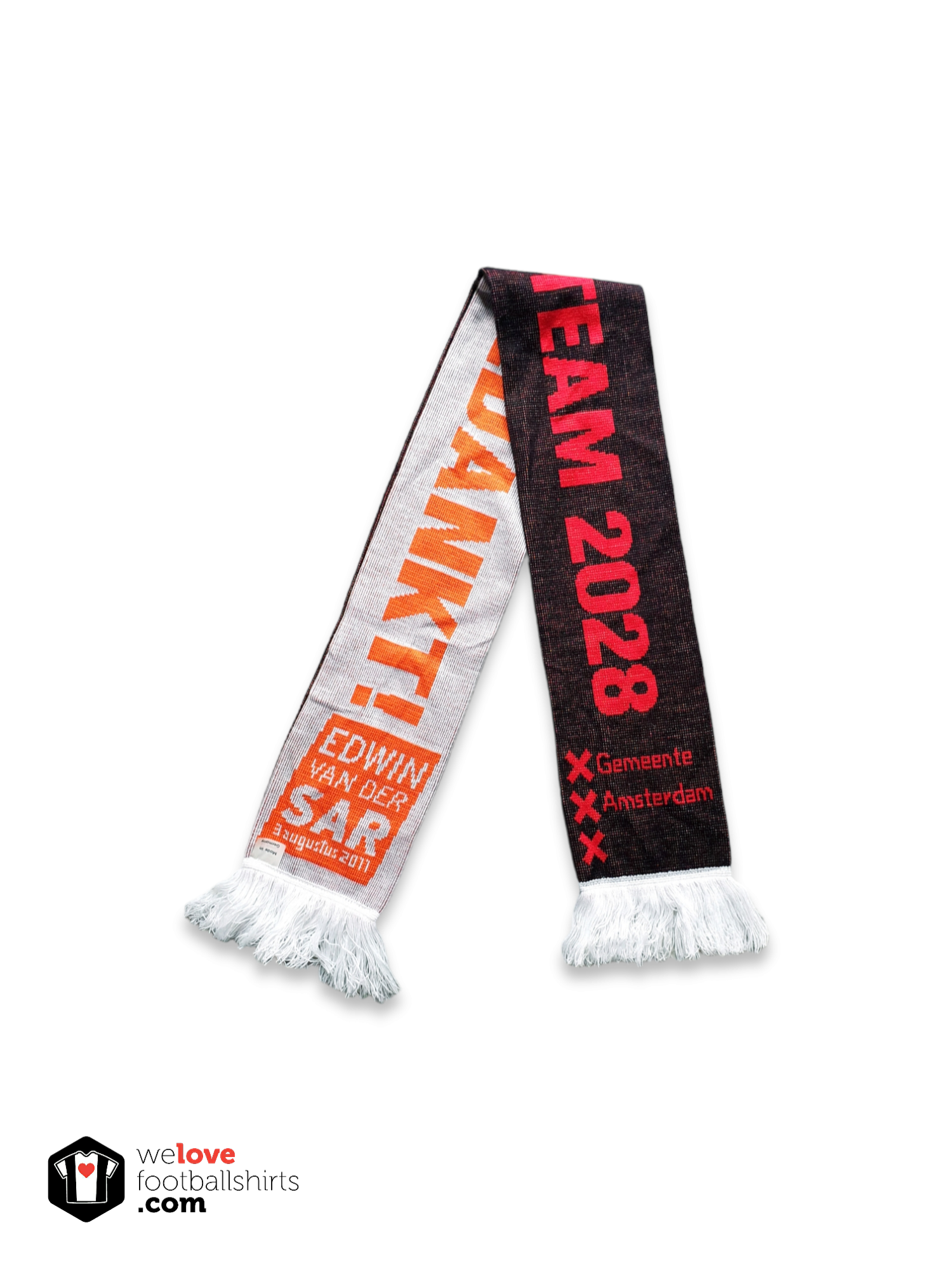 Original Football Scarf Edwin vd Sar municipality of Amsterdam ...