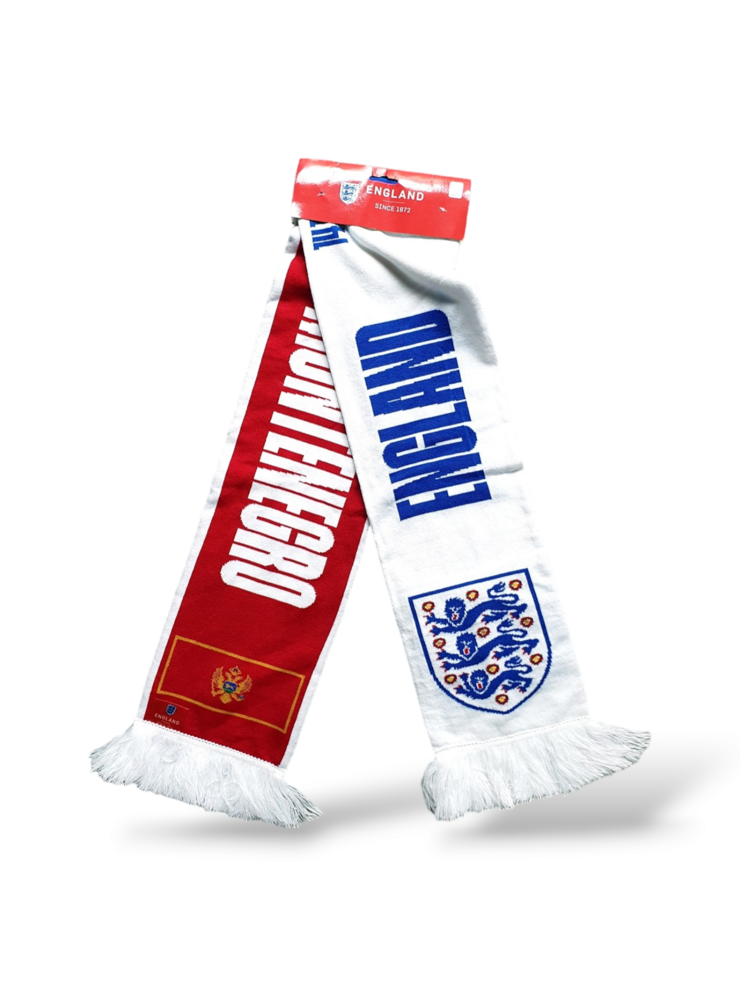 Original Football Scarf Engeland x Montenegro - WeLoveFootballShirts.com
