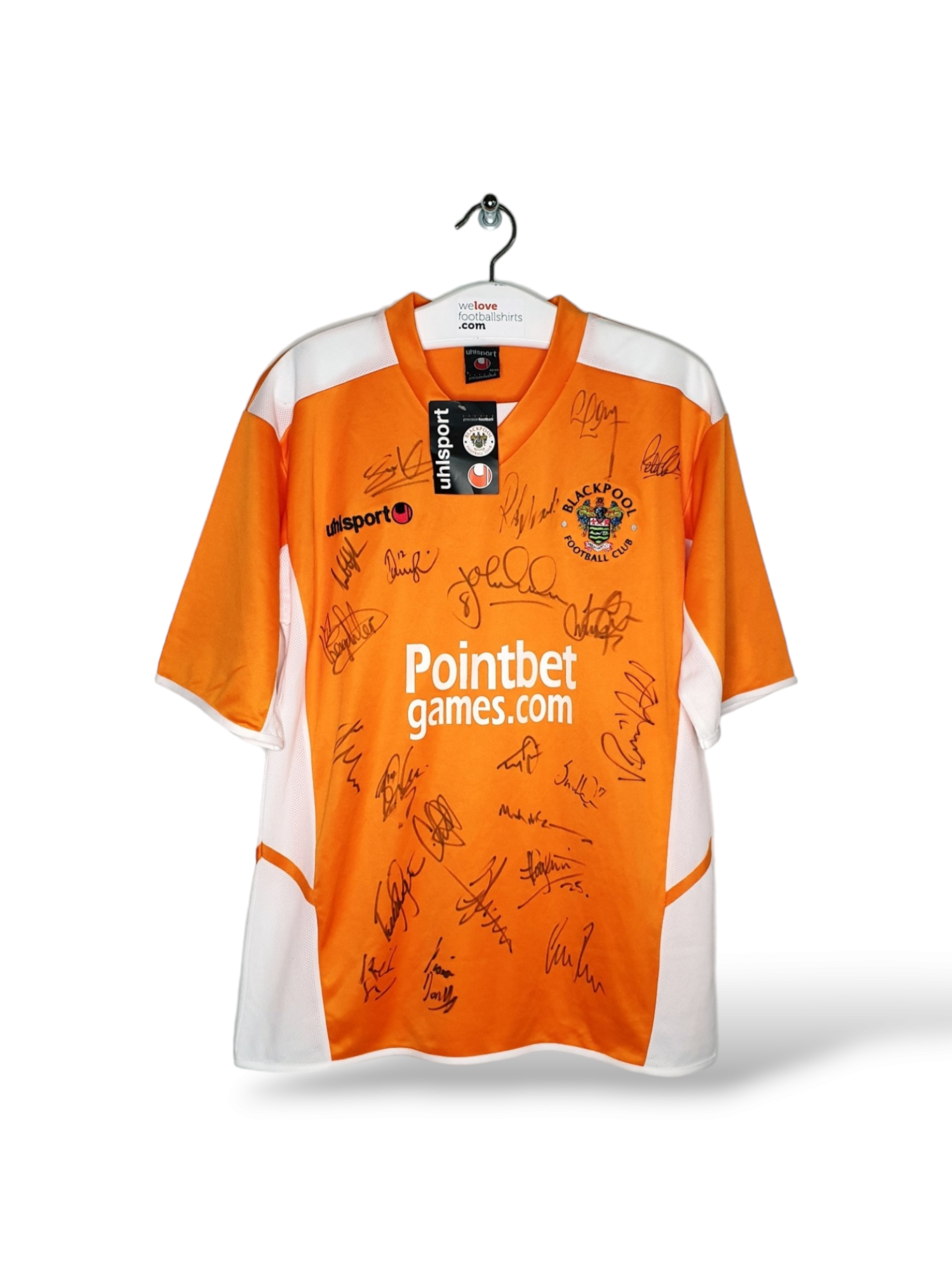 Retro vintage football shirt Blackpool F.C. 2005/06 ...