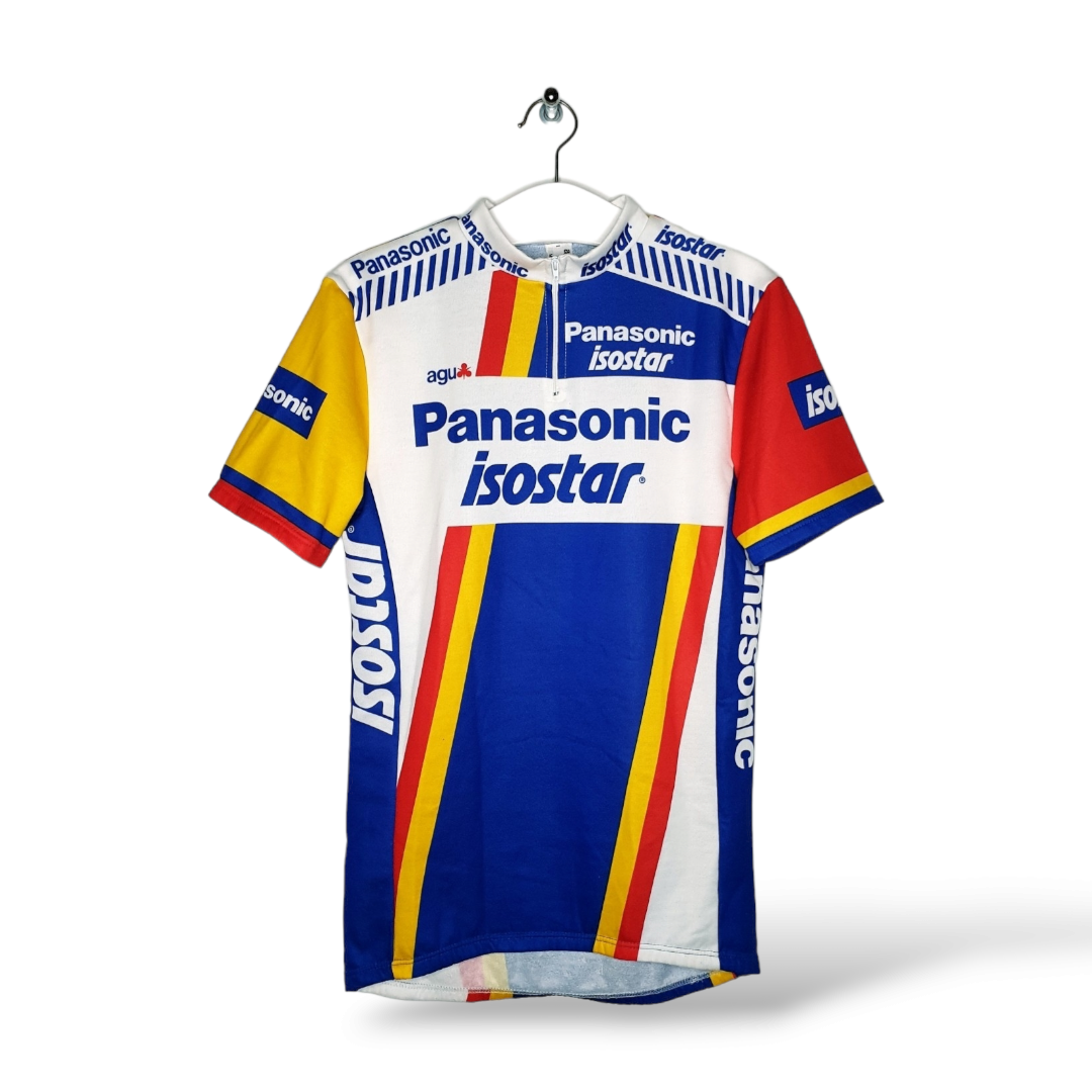 AGU vintage cycling shirt Panasonic–Isostar 1988 - WeLoveFootballShirts.com