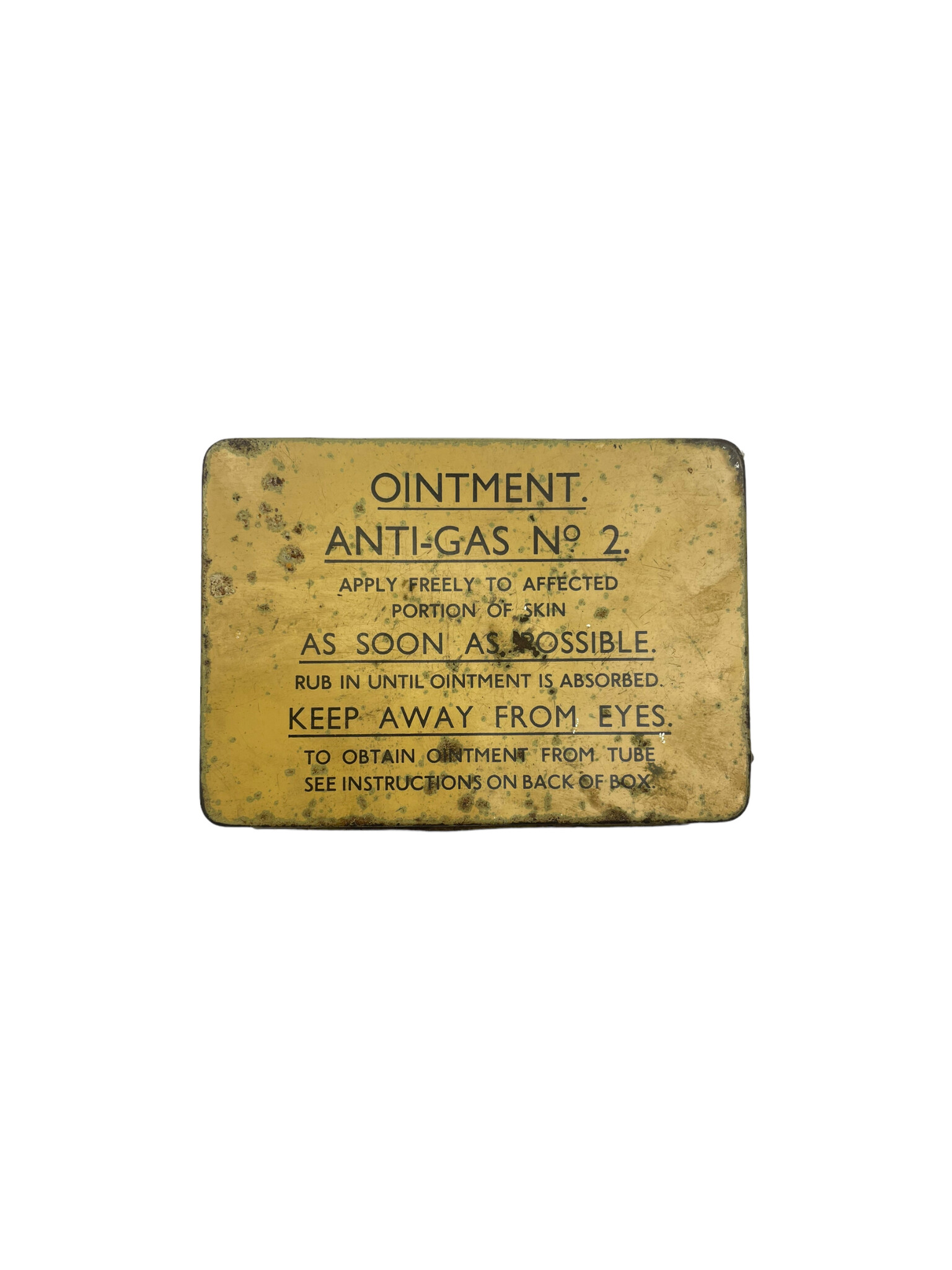 MARVIN'S MILITARY | Engelse WO2 anti-gas ointment No2 - Marvin's Military