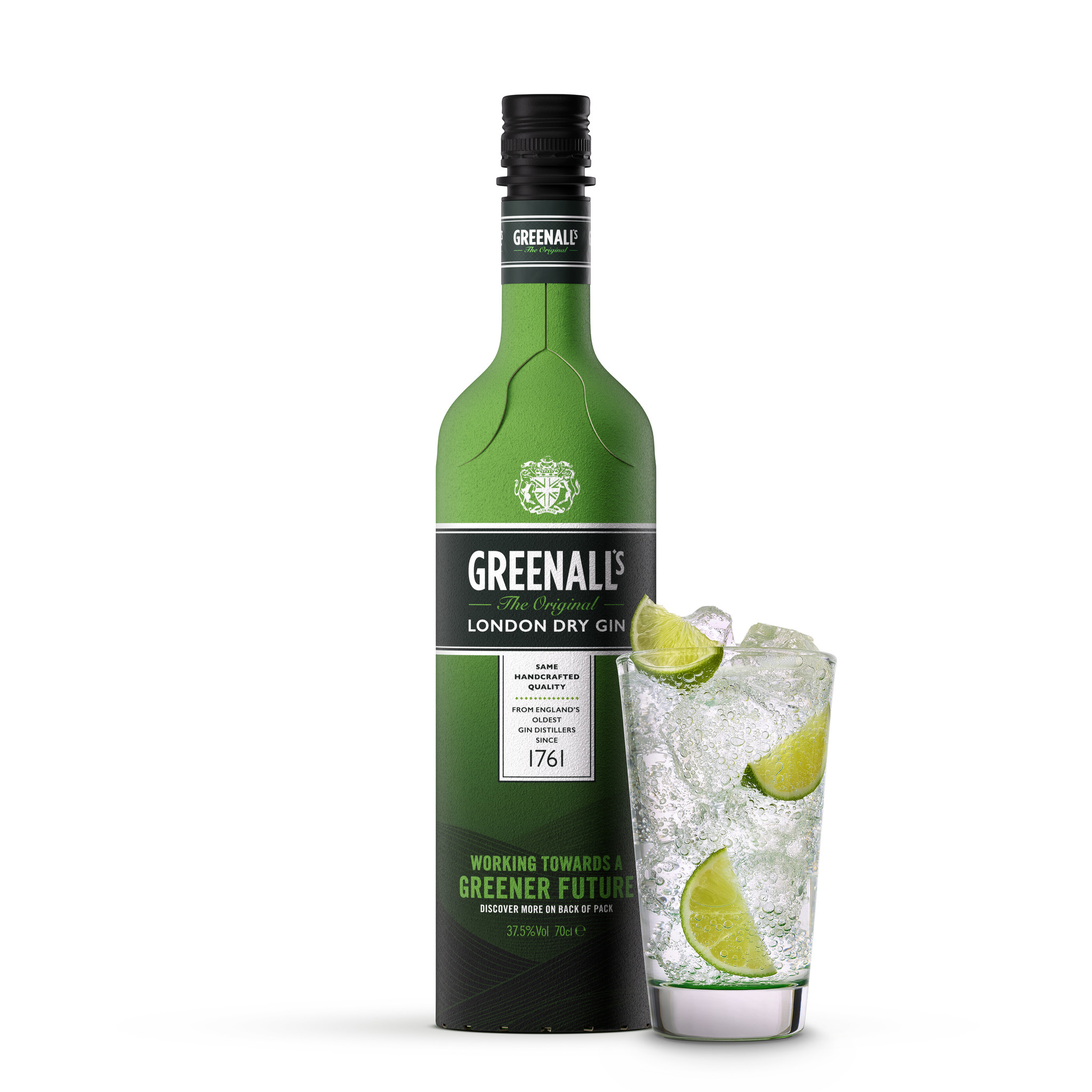 Greenall's London Dry Gin Paper Bottle 70CL | Club Gin - Club Gin