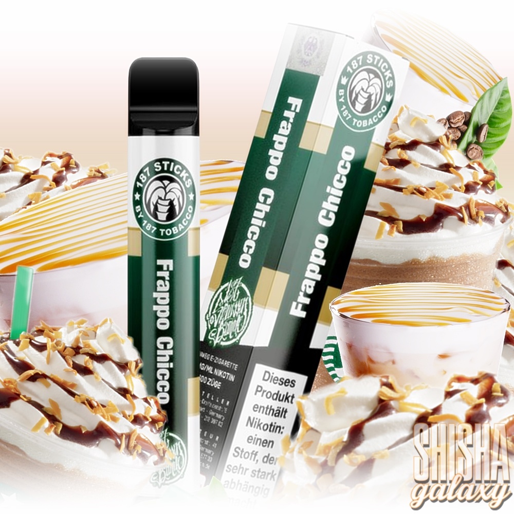187 Vape - Frappo Chicco - E-Shisha - 600 Züge / Nikotin 20 mg - Shisha ... 187 Vape - Frappo Chicco - E-Shisha - 600 Züge / Nikotin 20 mg - Shisha ...