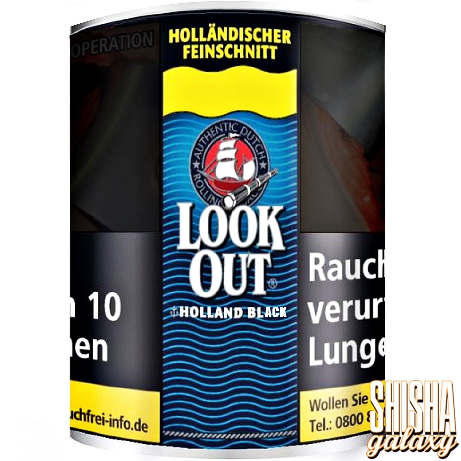 Look Out - Holland Black - Feinschnitttabak - Dose - 120g - Shisha ...