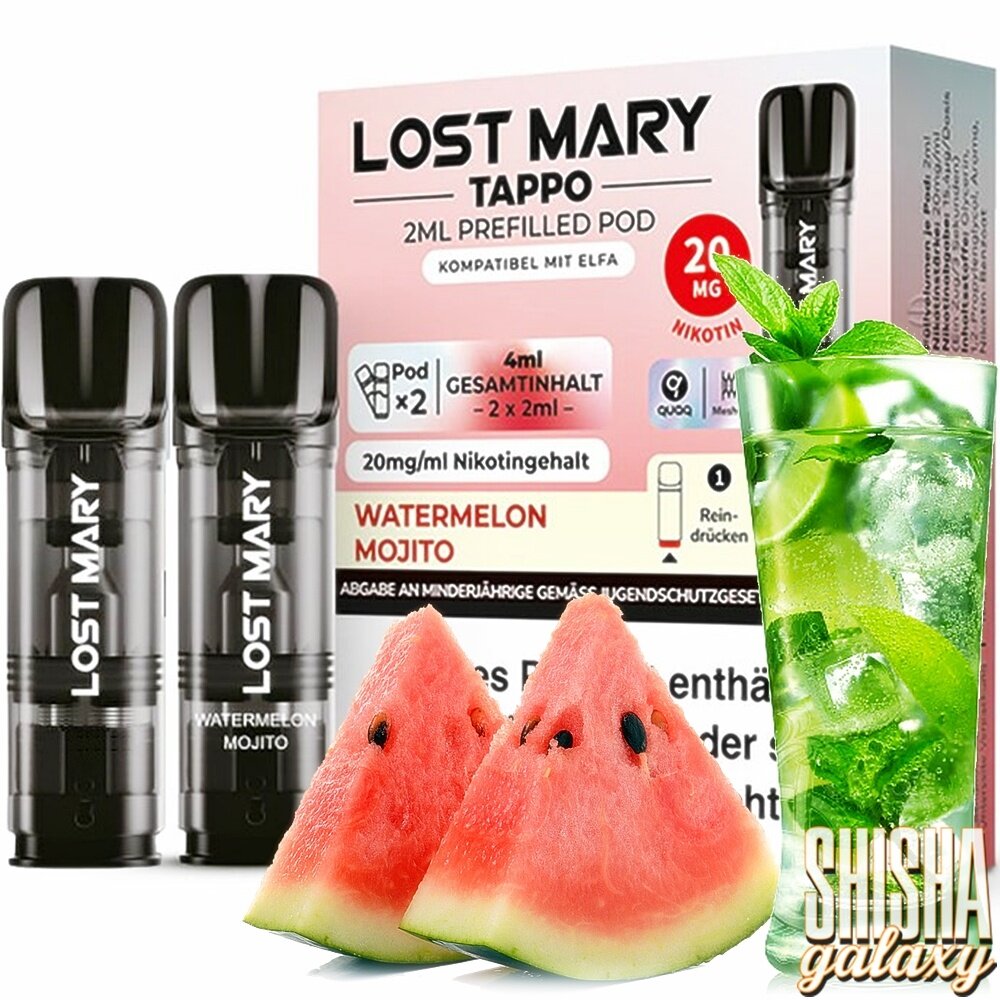 Lost Mary Tappo - Watermelon Mojito - Liquid Pod 2 ml - 2er Pack ...