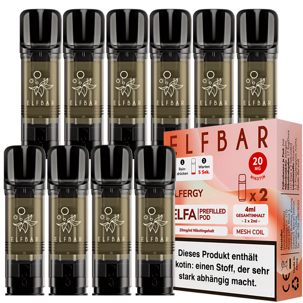 Elfbar - ELFA - Elfergy - Liquid Pod - 10er Pack - Shisha Galaxy