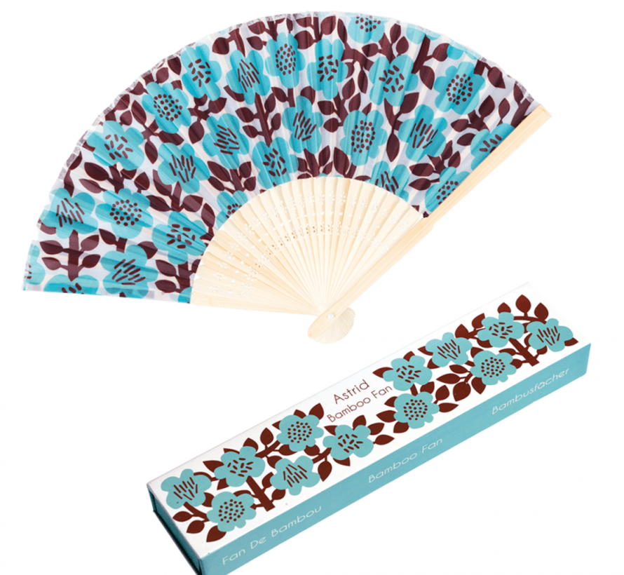 Waaiers Bamboo fan Astrid flower