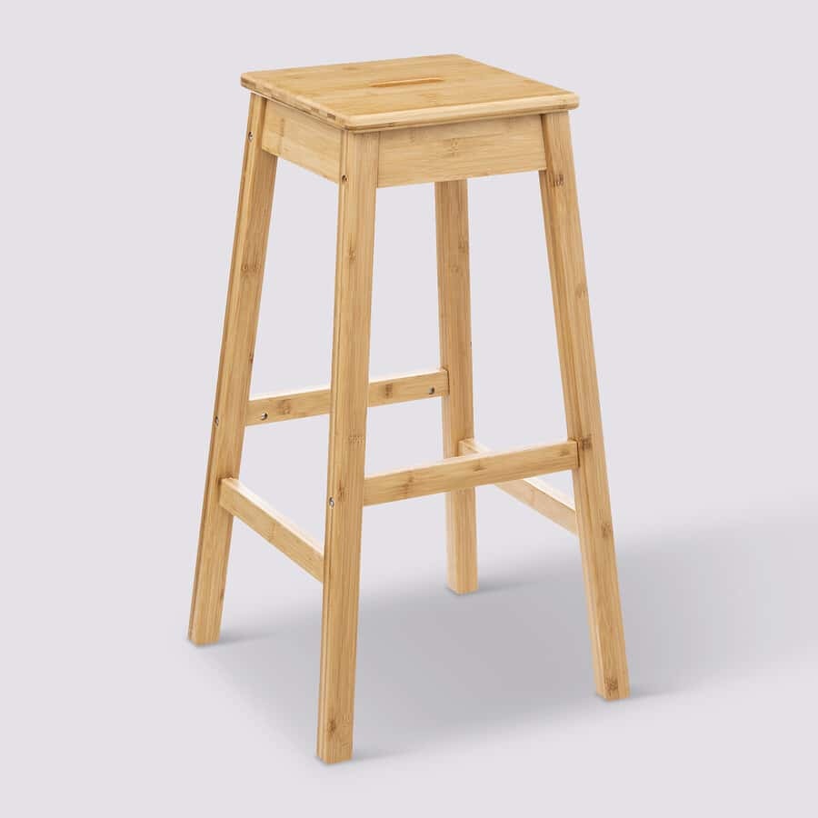 High Bamboo Bar Stool - 75cm - Koning Bamboe