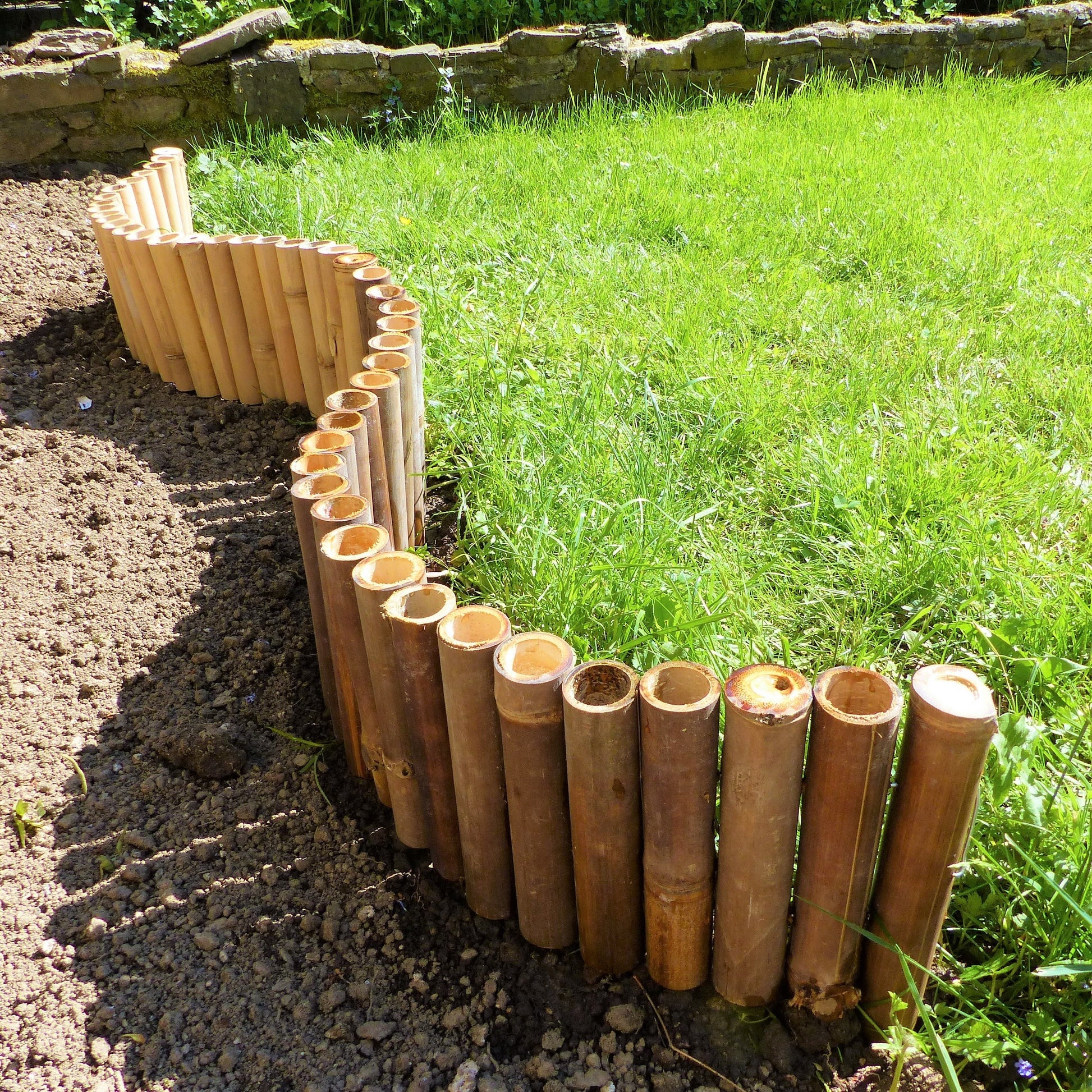 Flexibel Bamboe Rolborder - 30x200cm - Donker - Koning Bamboe